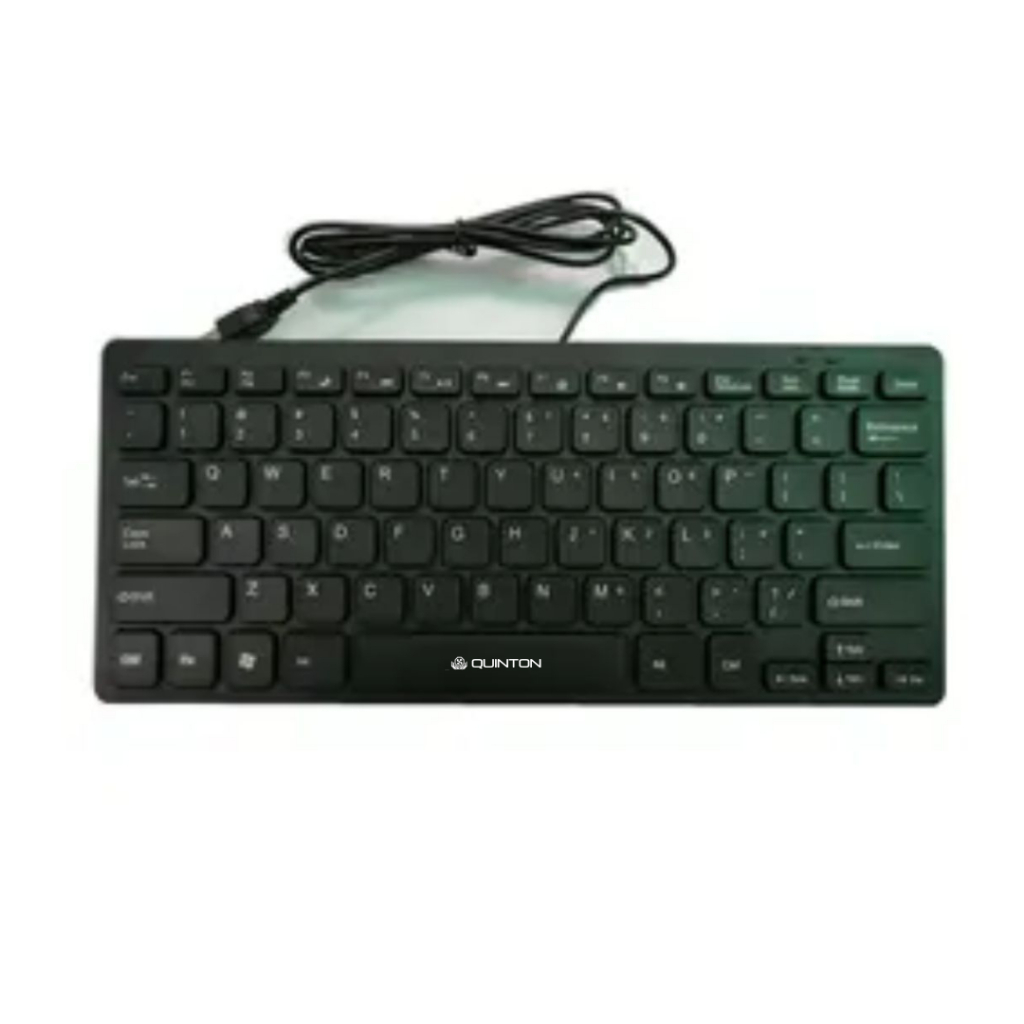 Jual Keyboard Mini USB Wired Quinton K1000 78Key Hitam / Putih | Shopee ...