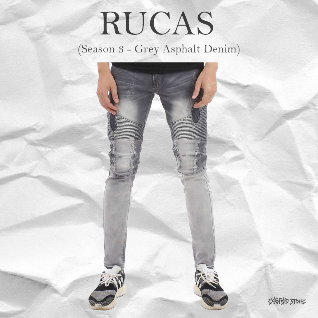 Jual Rucas Season 3 - S3 - (Grey Asphalt Denim) | Shopee Indonesia