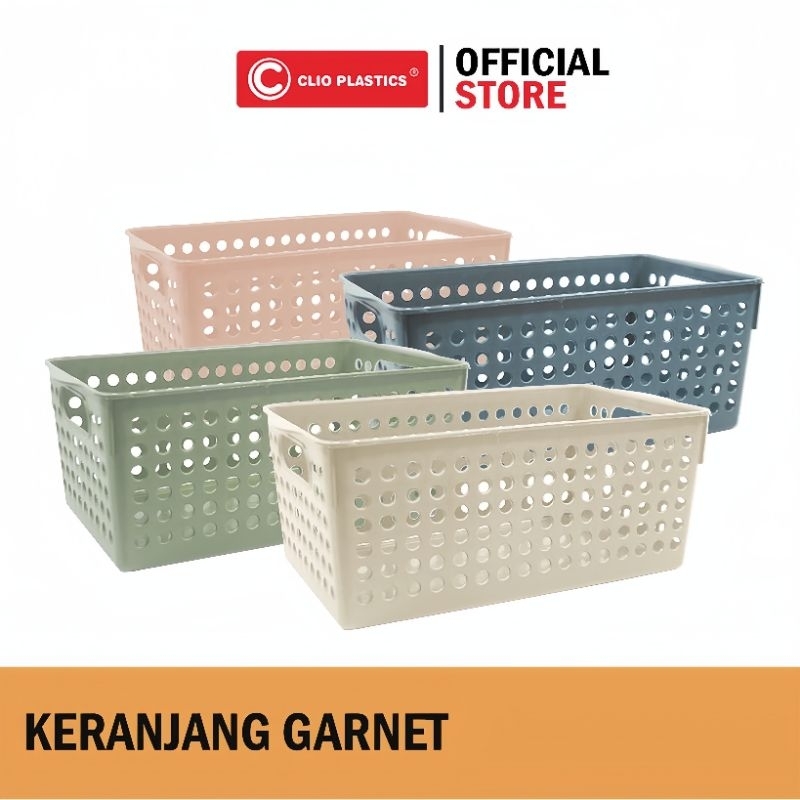 Jual Clio Storage Basket Plastic - Keranjang Garnet organizer Box ...