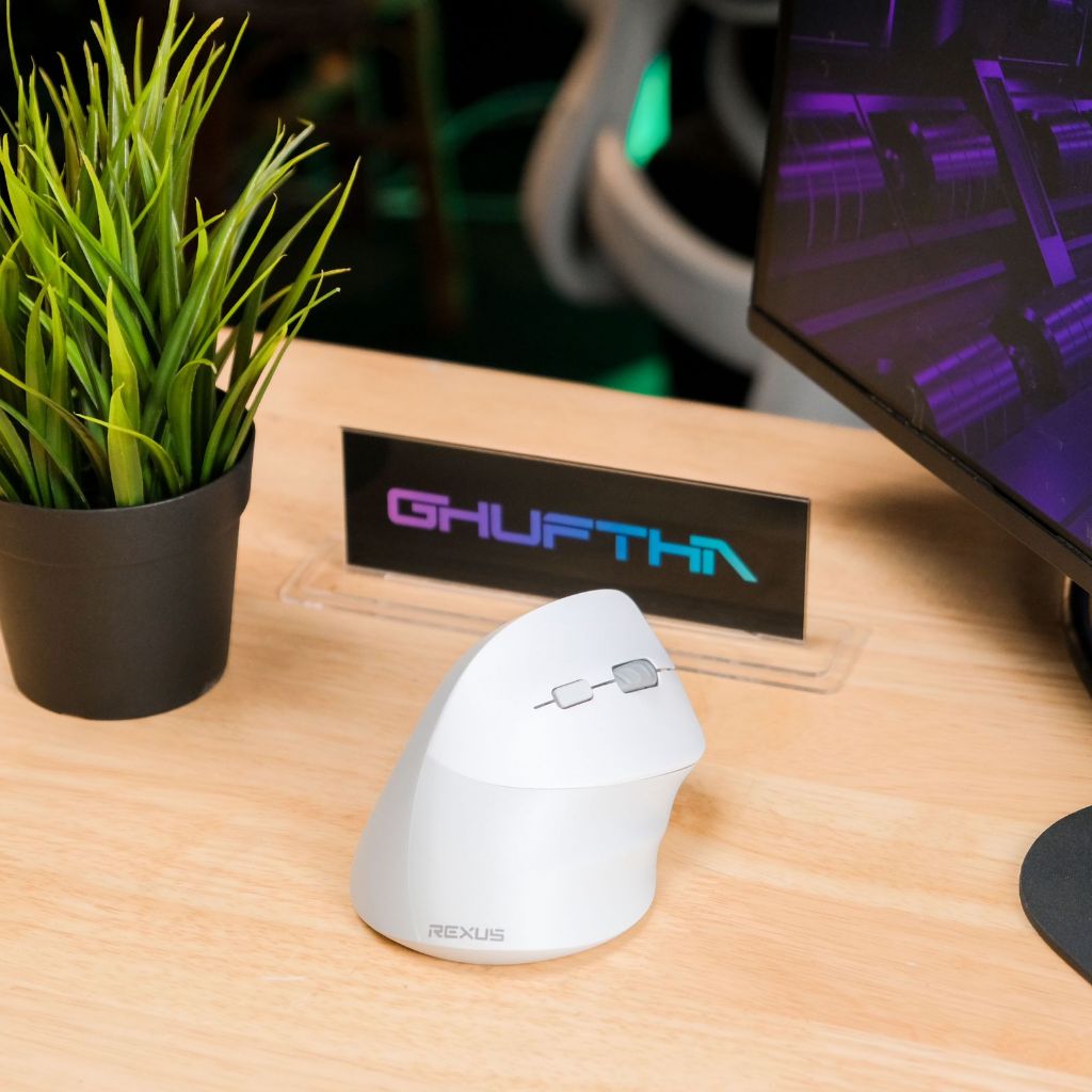 Jual Mouse Gaming Wireless Dual-Mode Rexus Clif QV-260 QV260 Vertical ...