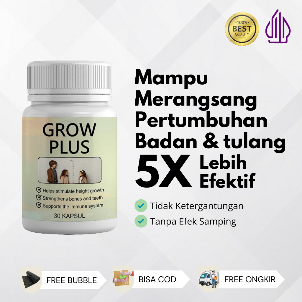 Jual GROW PLUS - Herbal Peninggi Badan Terbaik Untuk Remaja dan Dewasa ...