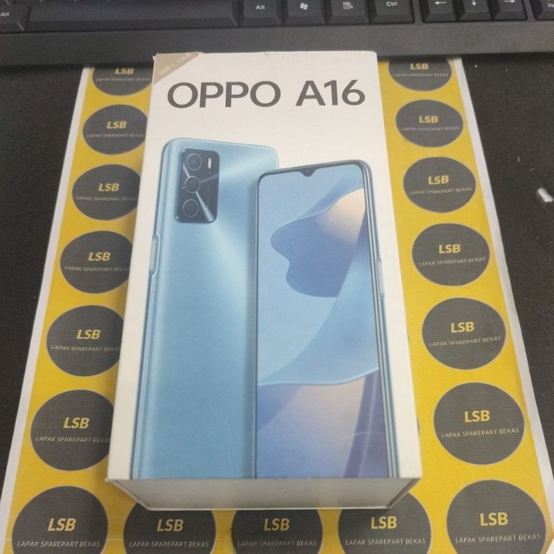 Jual DUS BOX HANDPHONE OPPO A16 ORIGINAL BEKAS | Shopee Indonesia