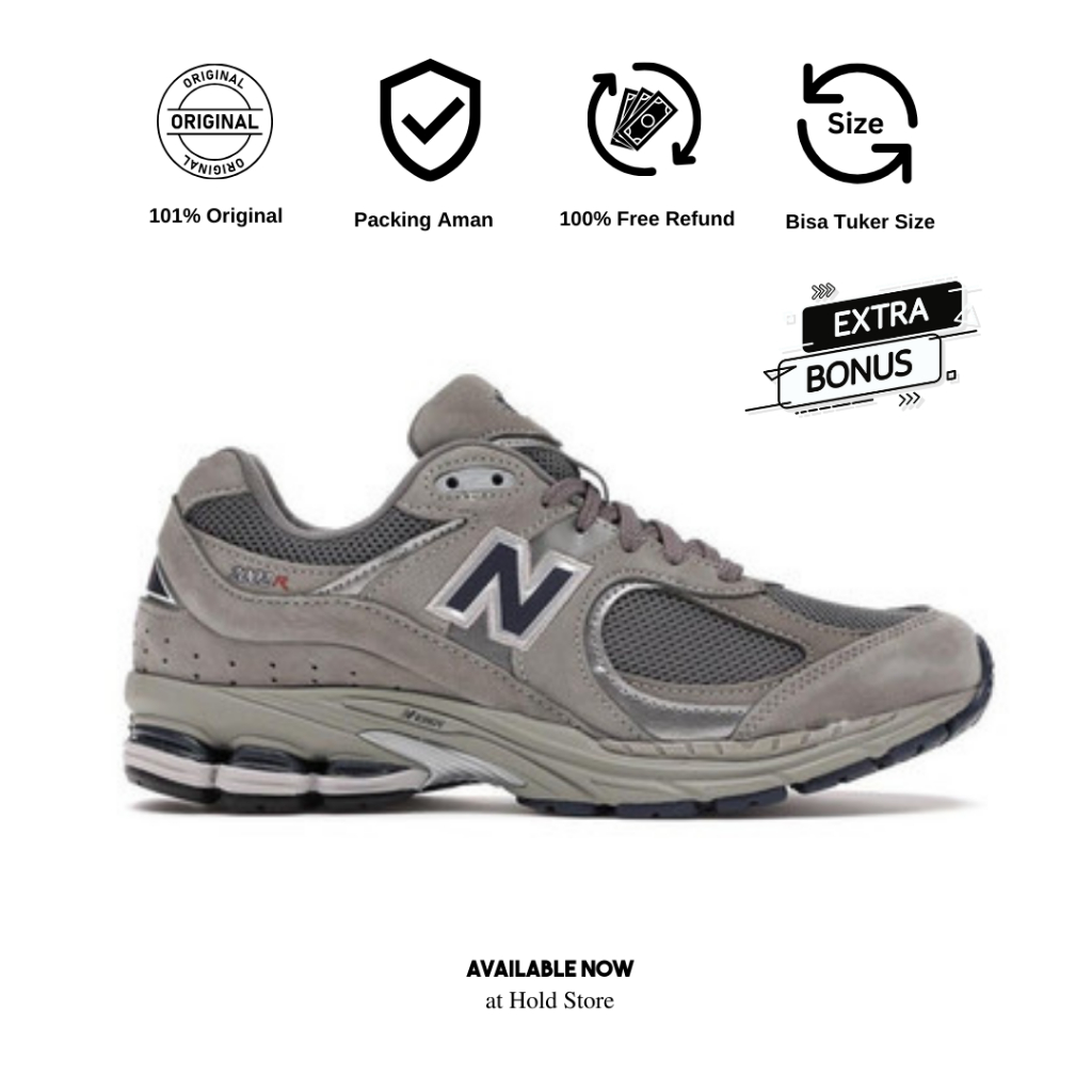 Jual New Balance 2002R Light Grey 100% ORIGINAL BNIB | Shopee Indonesia