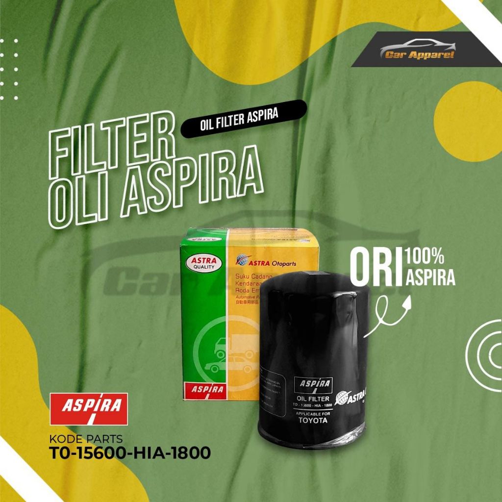 Jual Oil Filter Kijang Diesel 1996 Hardtop Aspira TO-15600-HIA Filter ...
