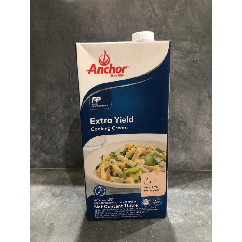 Jual ANCHOR EXTRA YIELD COOKING CREAM 1 Liter | Shopee Indonesia