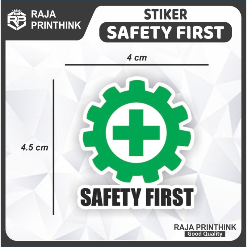 Jual Sticker Stiker Helm K3 / Stiker Safety First K3 Keselamatan Kerja ...