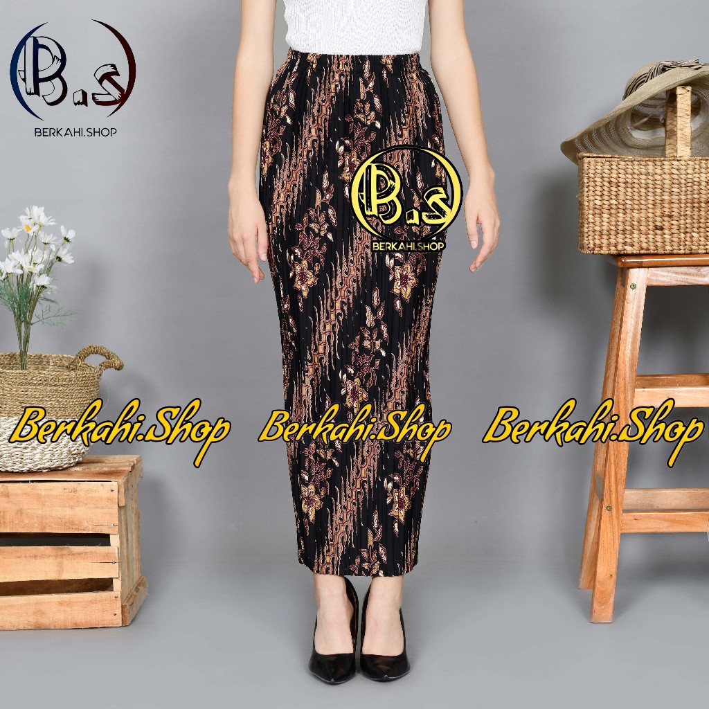 Jual rok plisket premium - rok plisket batik - rok plisket motif - rok ...
