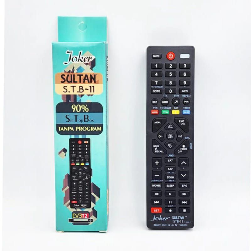 Jual Remote STB Multi Joker Sultan / Remot stb set top box universal / Remote Set Top Box Multi ...
