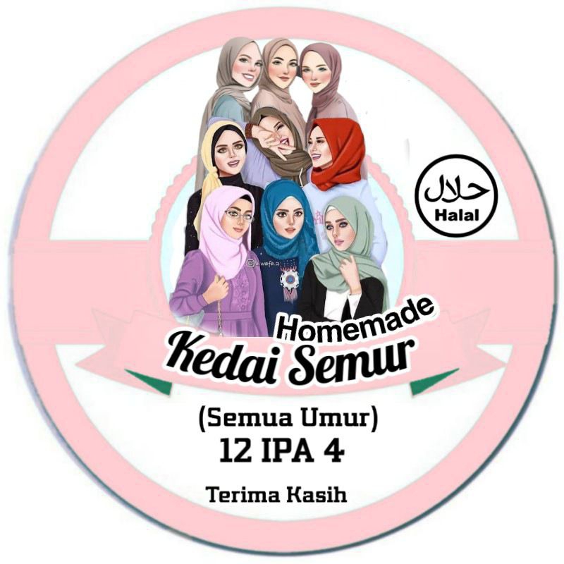 Jual STIKER PRODUK KEDAI / MAKANAN BOX / MAKANAN DELIVERY (Minimal ...