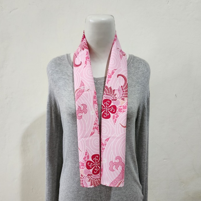 Jual Ellena Syal batik Scraf Pink unisex Khas Indonesia S33 | Shopee ...