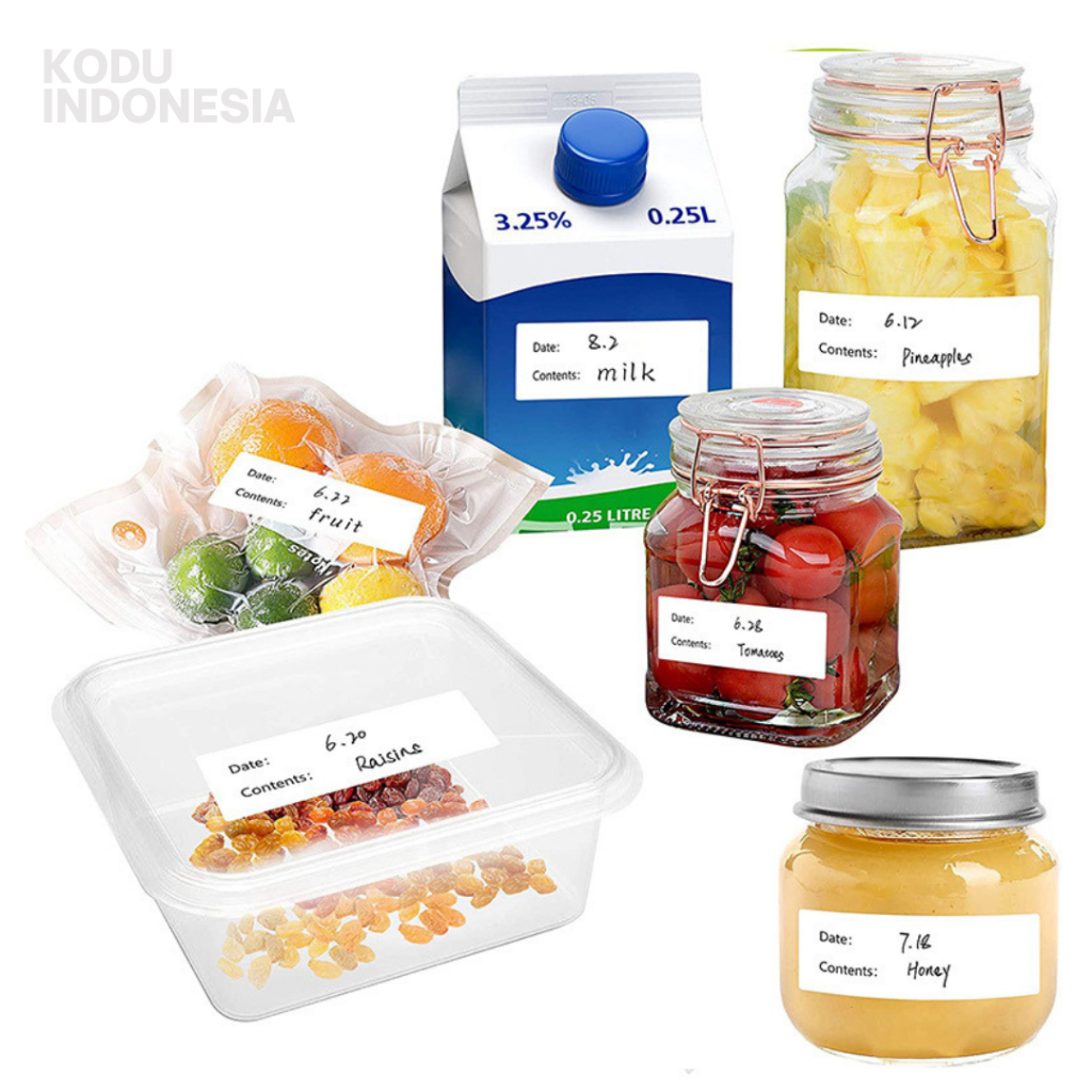 Jual KODU Label Kedap Air Tanggal & Konten – Stiker Serbaguna untuk ...