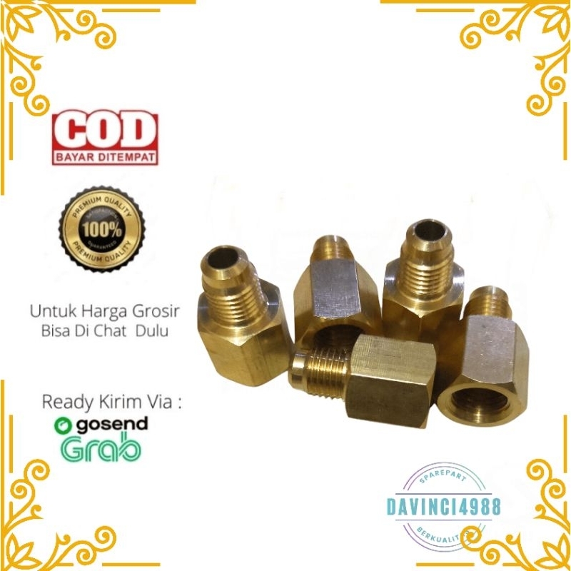 Jual Nepel Sambungan Freon Tabung R134 / ukuran 1/4 3/8 | Shopee Indonesia