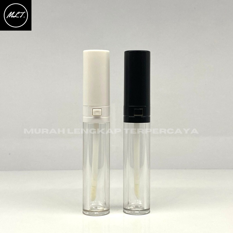 Jual BOTOL LIP CREAM LIPGLOSS HITAM PUTIH 5ML PACKAGING LUXURY LIPCREAM ...