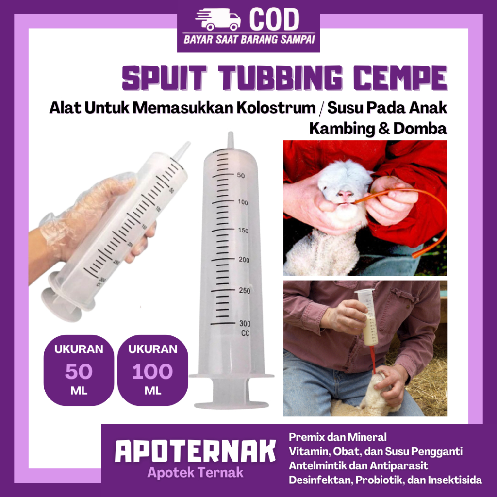 Jual SPUIT TUBBING CEMPE 50 ml & 100 ml | Alat Untuk Memasukkan ...