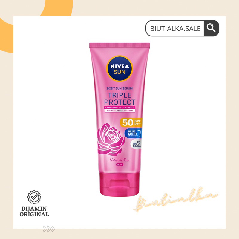 Jual NIVEA Sun Body Serum Triple Protect Extra Radiance & Smooth ...