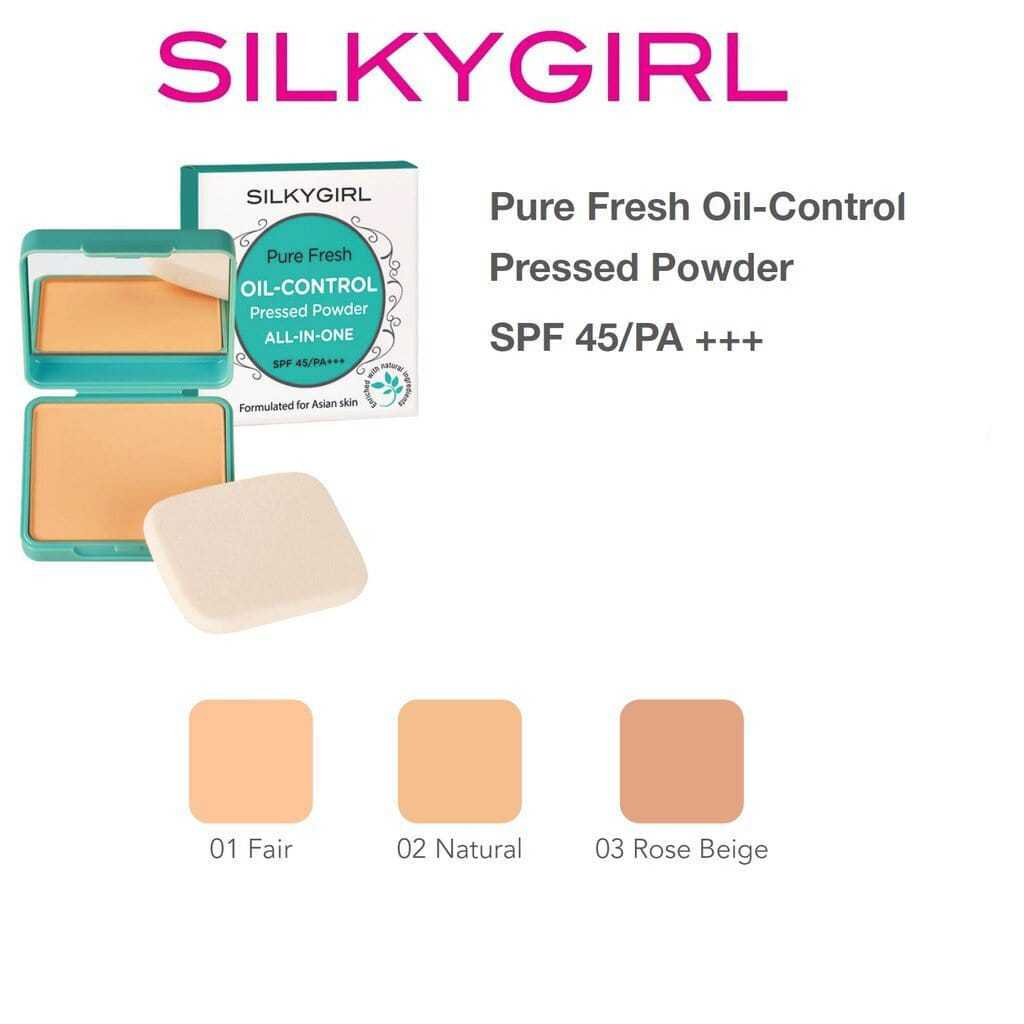 Jual Silkygirl Pure Fresh Oil Control Pressed Powder | Silky Girl ...