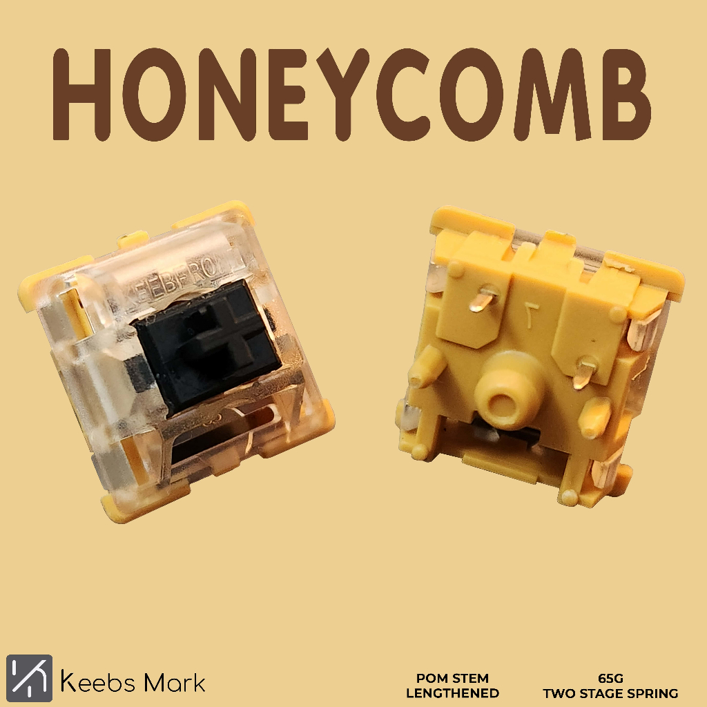 Jual KeebFront HoneyComb Linear Switch Mechanical Keyboard | Shopee ...