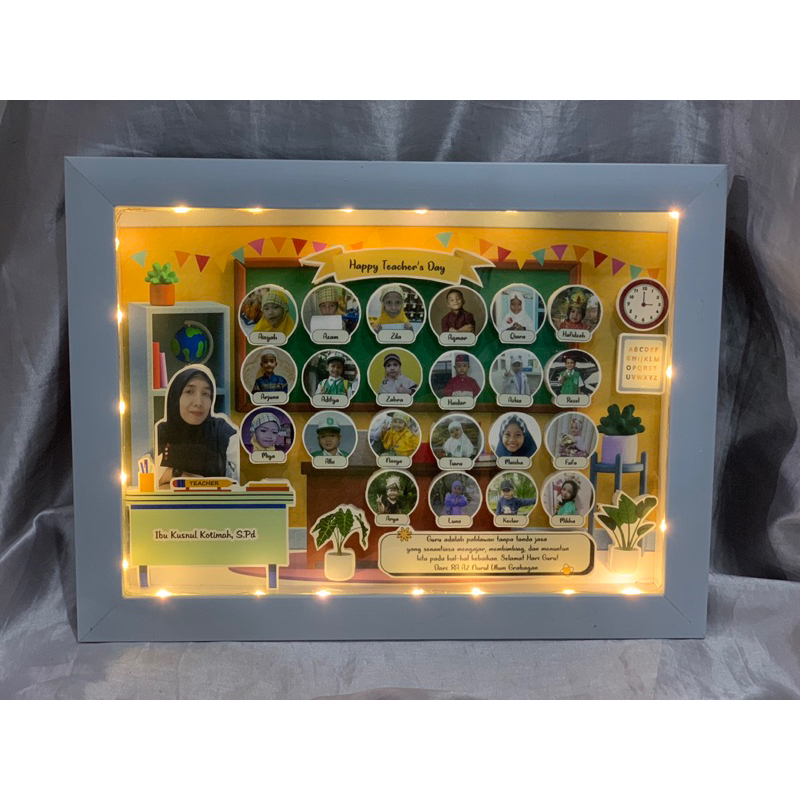 Jual kado hadiah pop up frame hari guru farewell perpisahan kelas ...