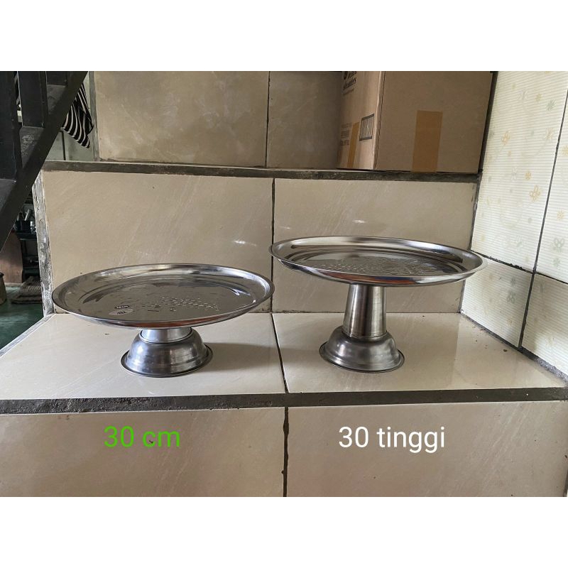 Jual Dulang bahan stenlis polos kuat dan awet uk 22,26,28,30cm | Shopee ...