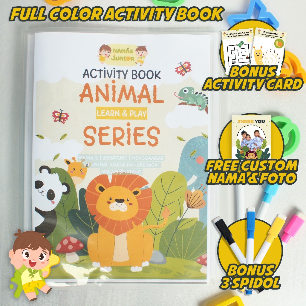 Jual Activity Book / Bussy Book - Buku Edukasi Belajar Anak 2 Tahun 3 ...