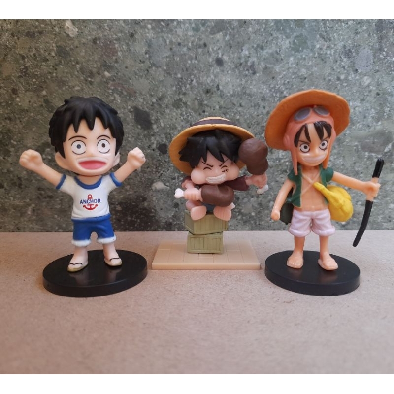 Jual Action Figure one piece monkey d Luffy kids adventure eating makan ...
