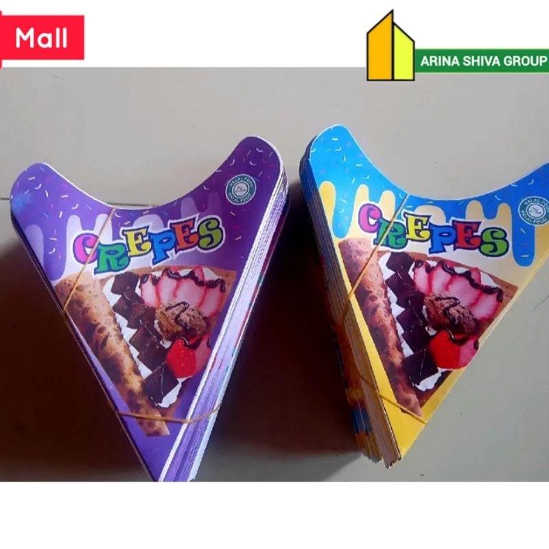 Jual 300 LEMBAR KEMASAN CREPES LIPAT BAHAN DUPLEK PUTIH SUPER QUALITY ...