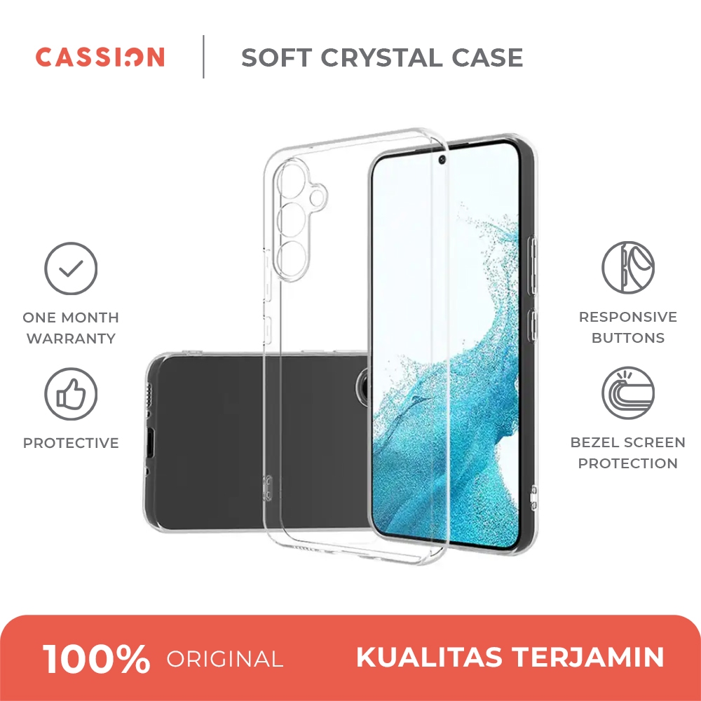 Jual Soft Crystal Case for Samsung A56 A55 A35 A36 A25 A26 A17 A15 A16 A07 A06 A54 A34 A24 A53 ...