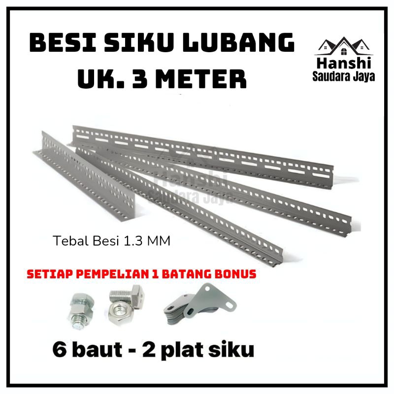 Jual [Isi 10 Pcs] Besi Siku / Rak Siku / Siku Lubang besi / siku rak ...