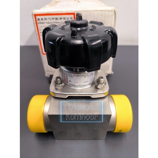 Jual DIAPHRAGM VALVE GEMU 673 25T88F15E02TS (3-WAY) T PORT DN25 1" PTFE | Shopee Indonesia