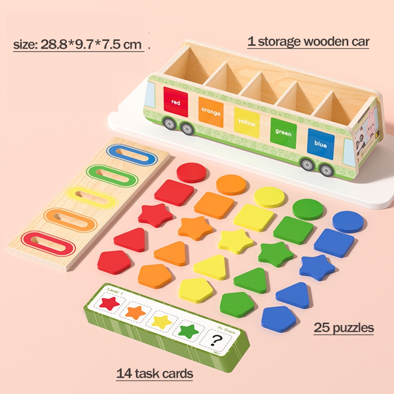 Jual Mainan Mengenal Mencocokan Bentuk Warna Gambar / Shape Sorting ...