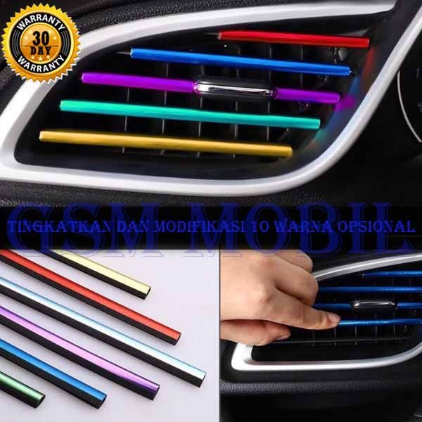 Jual Trim List Ventilasi AC Mobil Car Moulding Strip Interior 10 Pcs ...