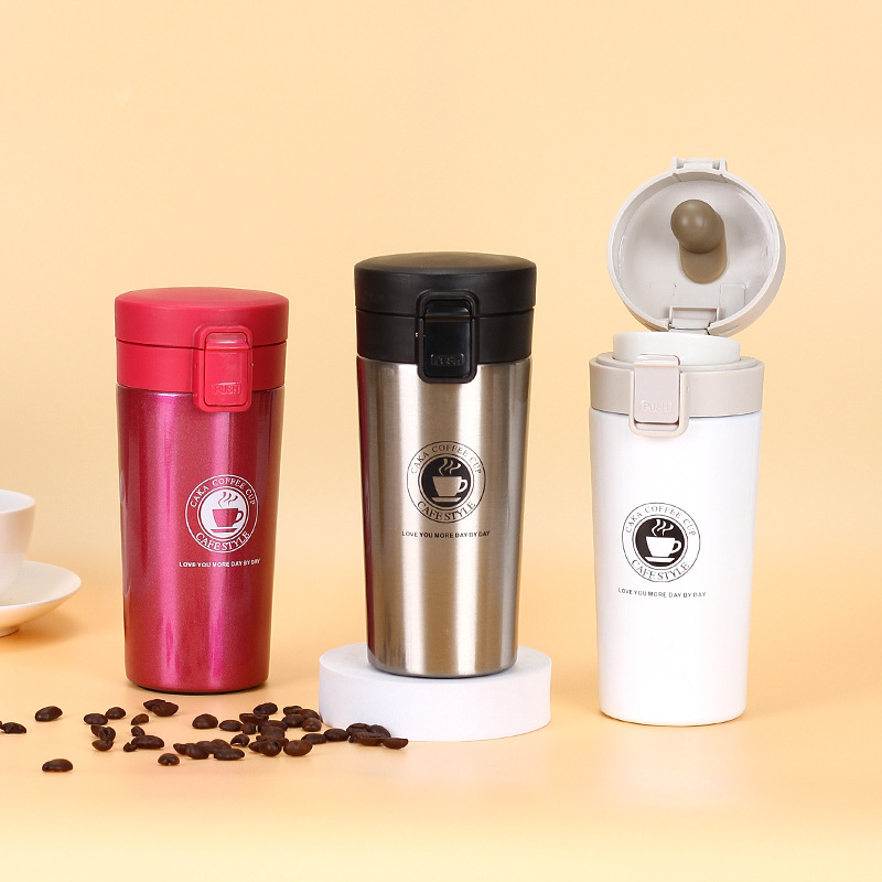 Jual Termos Kopi Travel Mug Vacum Coffee Tahan Air Panas & Dingin ...