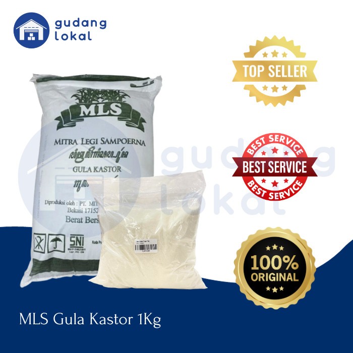 Jual MLS Gula Kastor Caster Sugar 1Kg | Shopee Indonesia
