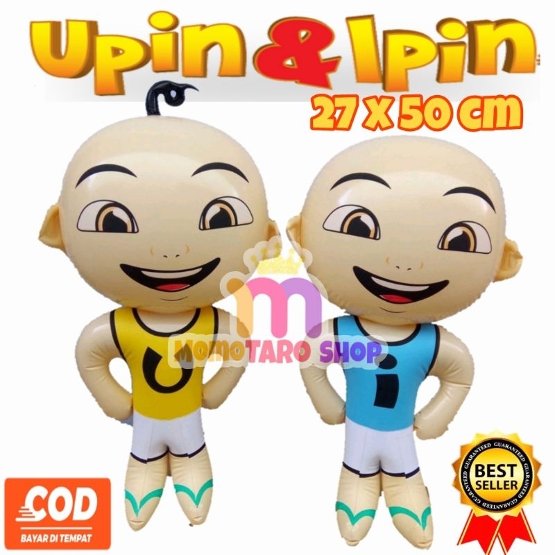 Jual Mainan Balon Tiupan Upin Ipin/ Boneka Mainan Balon Tiup Model Upin ...