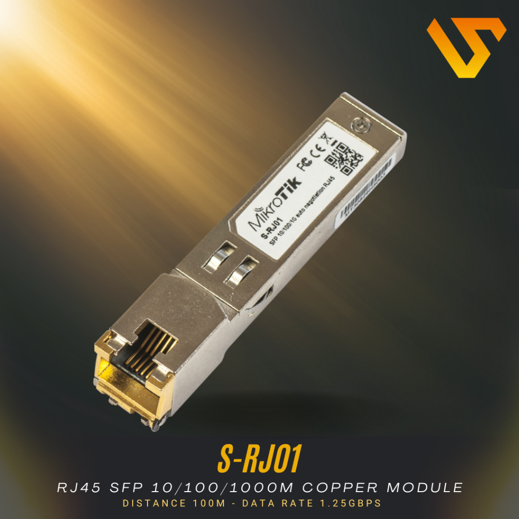 Jual Mikrotik RJ45 SFP 10/100/1000M copper module S-RJ01 | Shopee Indonesia