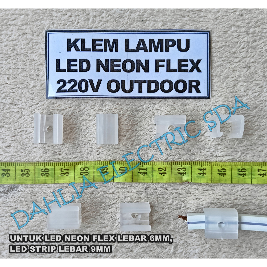 Jual KLEM LAMPU LED NEON FLEX DAN LED STRIP 220V | Shopee Indonesia