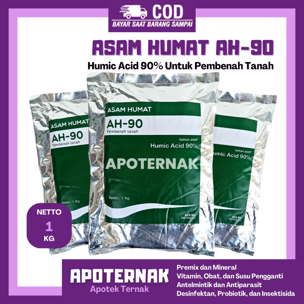 Jual ASAM HUMAT AH-90 1 kg (HIJAU) | Asam Humate 90% | Asam Humate Original 90% | Asam Humate ...