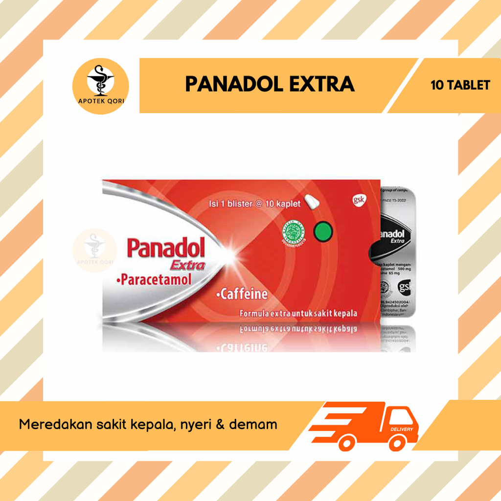 Jual PANADOL EXTRA STRIP @ 10 TABLET/PANADOL MERAH/NYERI/SAKIT KEPALA ...