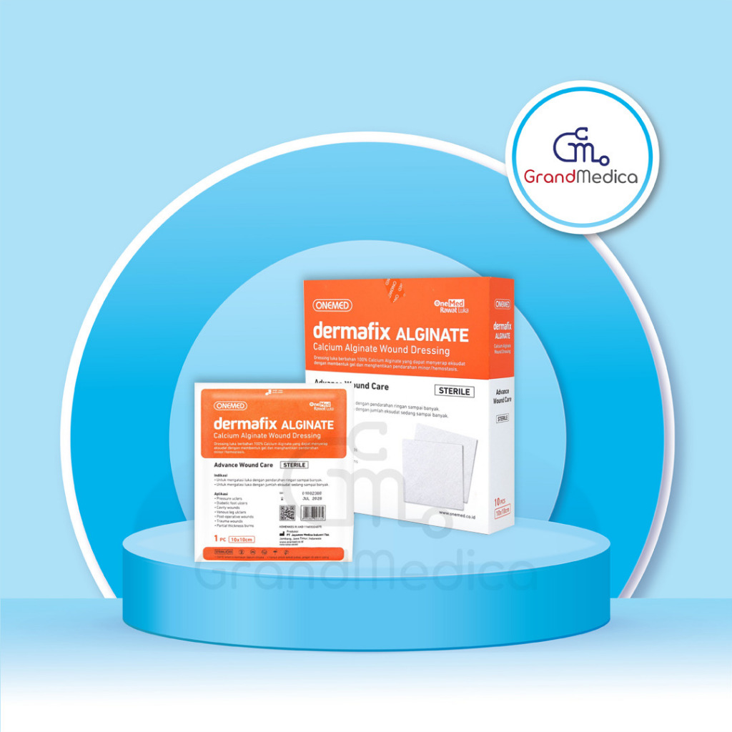 Jual Plester Luka Dermafix ALGINATE 10x10 cm / Wound Dressing / Plester ...