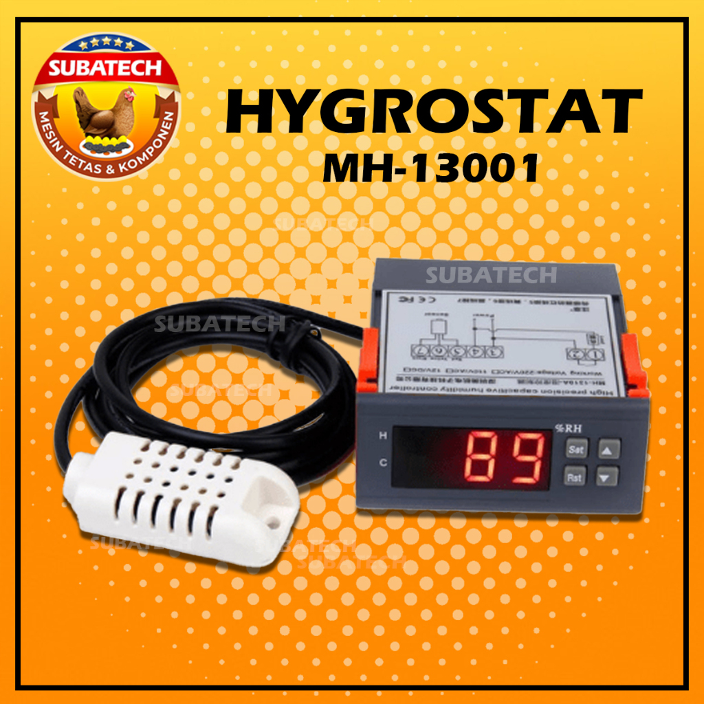 Jual Higrostat Hygrostat MH-13001 Digital Humidity Controller untuk ...