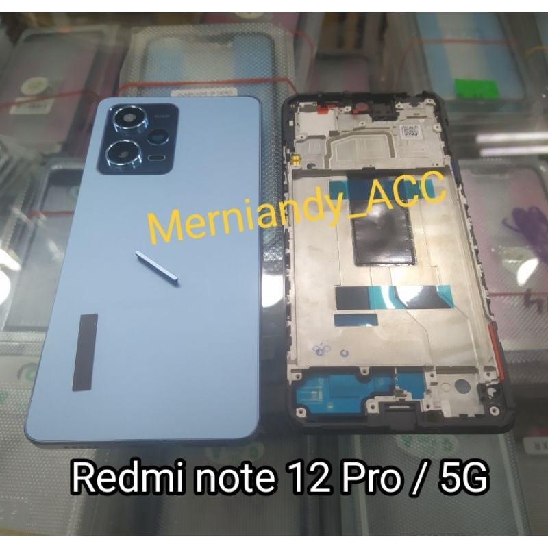 Jual kesing hausing fullset frame lcd Xiaomi Redmi note 12 Pro / 5G ...