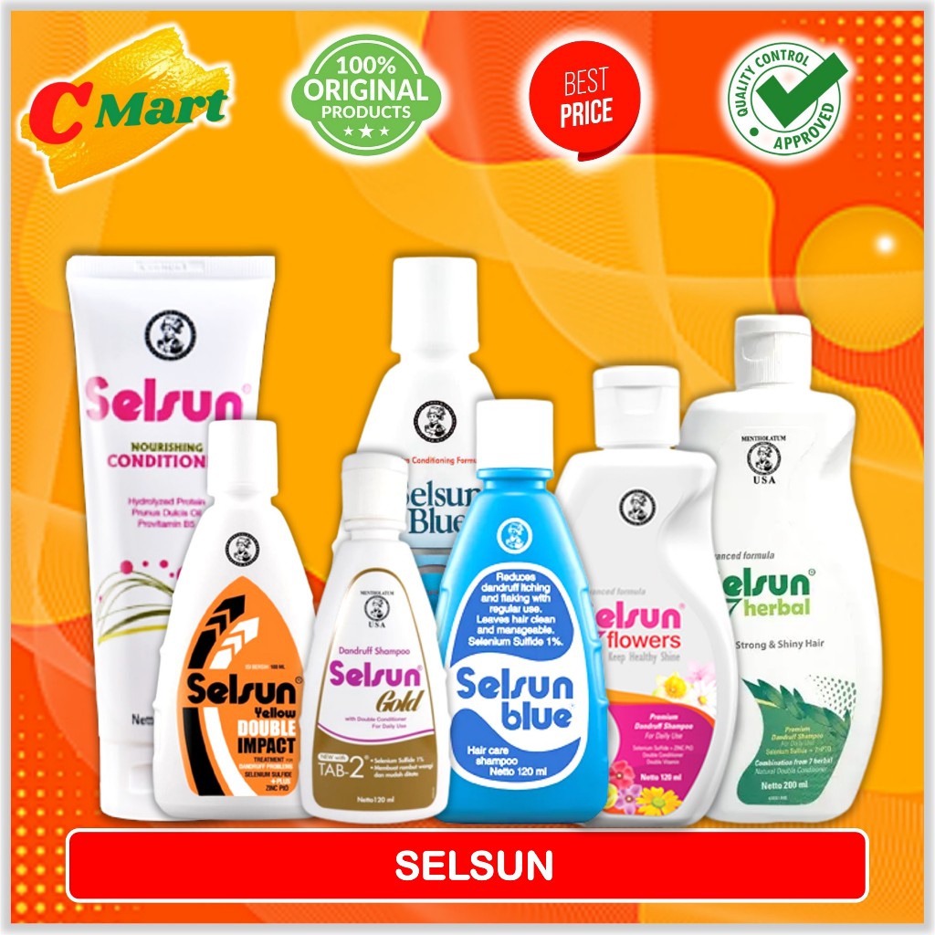 Jual Selsun Shampoo Series - 7 Flower - 7 Herbal - Blue - Blue 5 - Gold ...