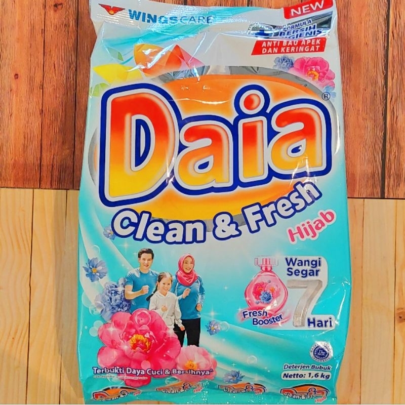 Jual Detergen Daia Clean & Fresh Hijab 1,6 kg | Shopee Indonesia