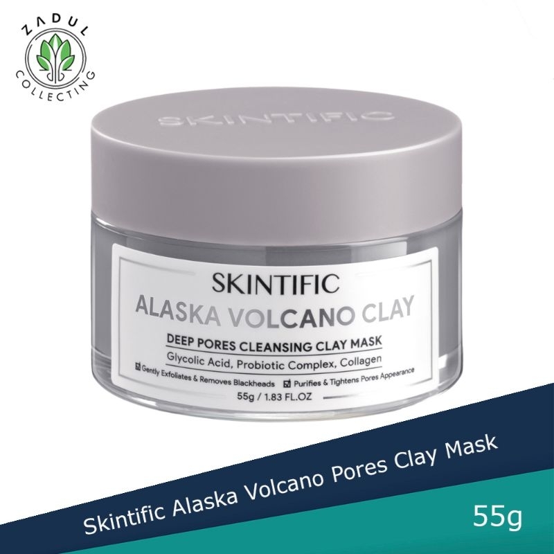 Jual SKINTIFIC Alaska Volcano Clay Mask Deep Pores Cleansing Mud Mask ...