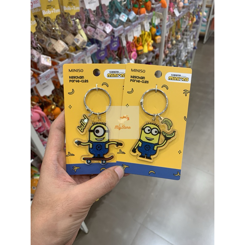 Jual MINISO Gantungan Kunci Akrilik Seri Minions / Minions Collection ...