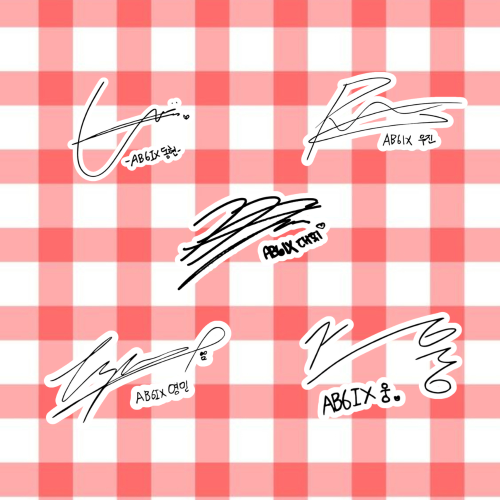 Jual Sticker Transparan AB6IX Signature Sign Tanda Tangan TTD | Shopee ...