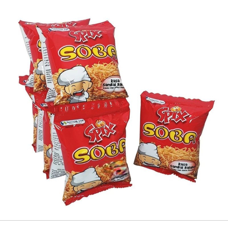 Jual Snack Spix Soba mie rasa balado 10x18gr rencengan | Shopee Indonesia