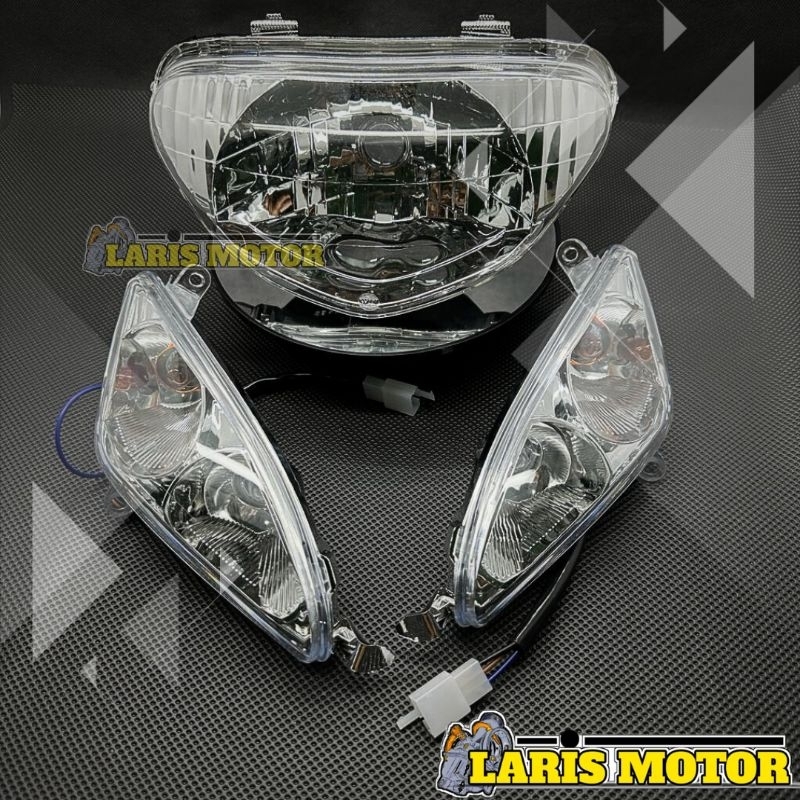 Jual sepaket reflektor lampu depan Mio lama plus sen mio MX Mio lama ...