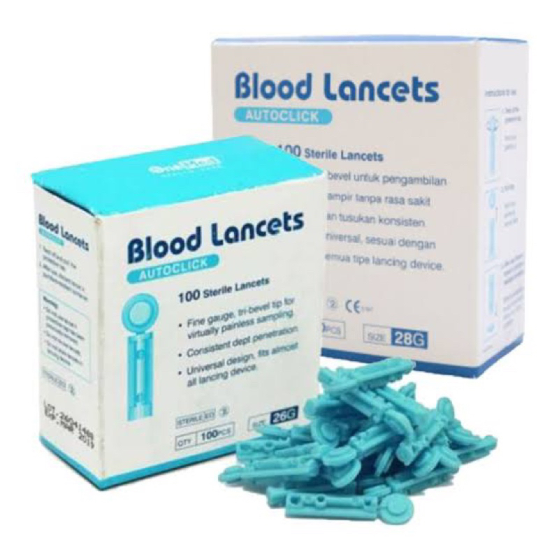 Jual BLOOD LANCET AUTOCLICK 100 PCS | Shopee Indonesia