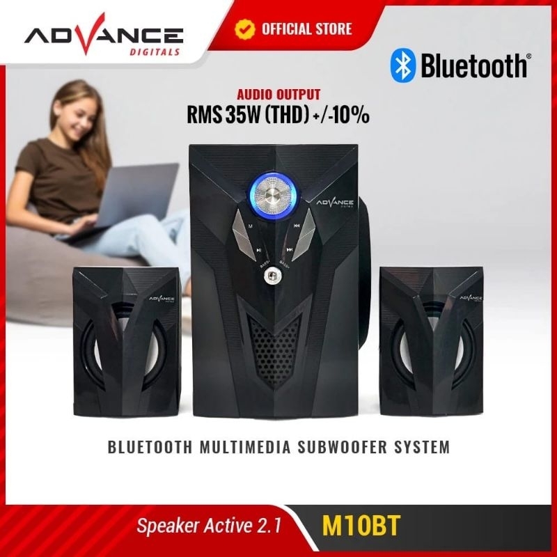 Jual ADVANCE M10BT Speaker Stereo Bluetooth Xtra Bass Subwoofer Garansi Resmi 1 Tahun | Shopee ...